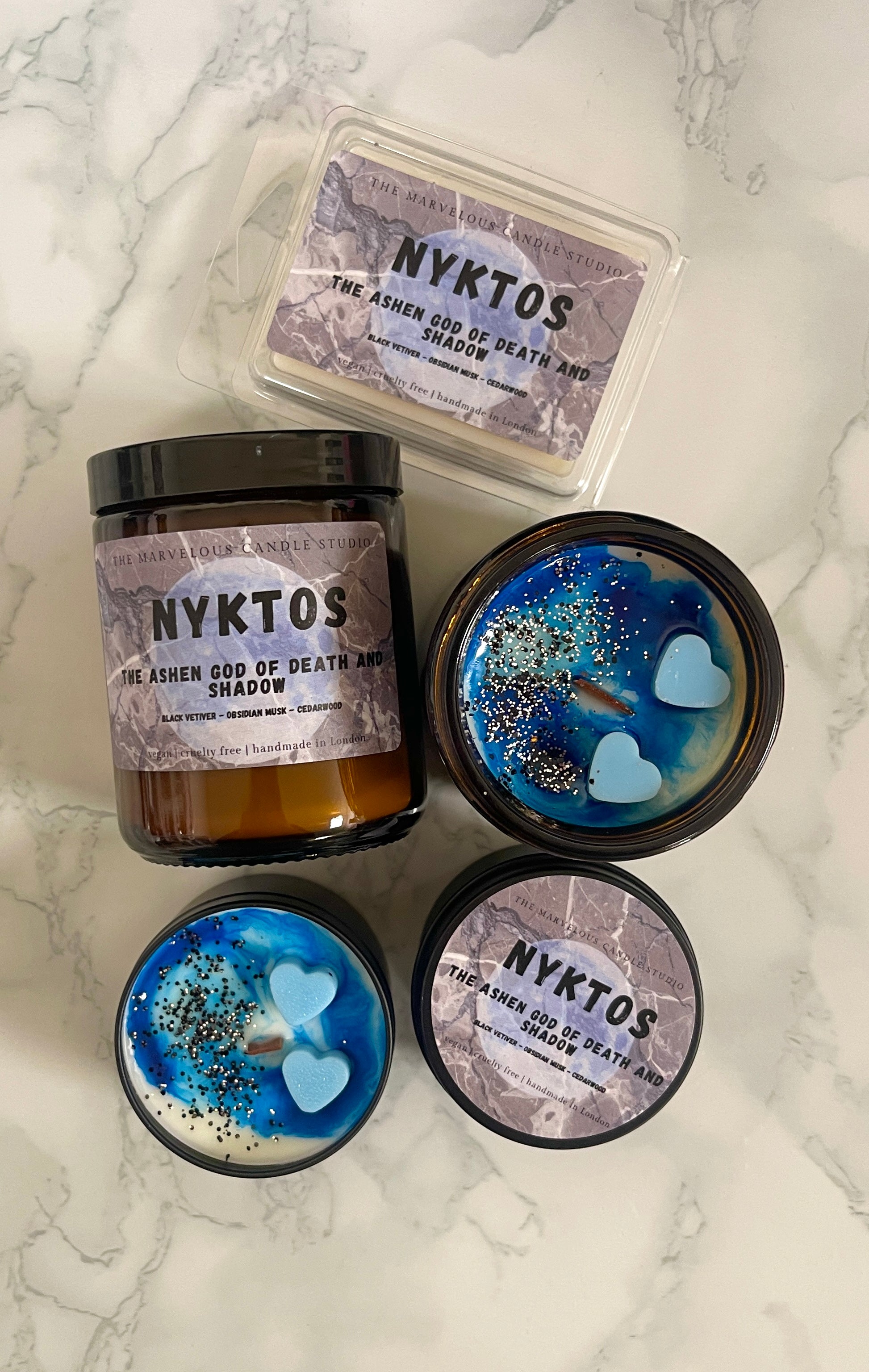 Nyktos Candle | From Blood and Ash – The Marvelous Candle Studio
